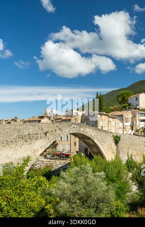 View over the Old Town of Nyons with the Medieval Stone Tower, Tour ...