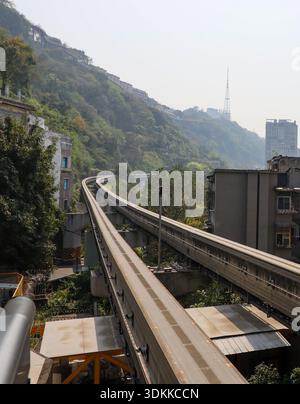 Funicular railway / Chongqing Stock Photo - Alamy