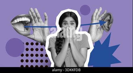 Collage Showing Different Expressions of Communication and Reaction in ...