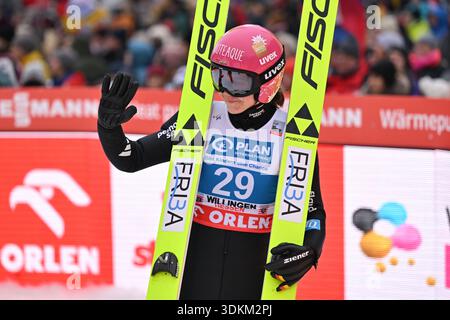 01 February 2026, Hesse, Willingen: Nordic skiing / Ski jumping: World ...