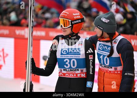 01 February 2026, Hesse, Willingen: Nordic skiing / Ski jumping: World ...