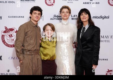 (left-right) Noah Jupe, Jacobi Jupe and Jessie Buckley attend the ...