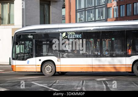 A bus of the Brussels' public transport company STIB-MIVB, in Brussels ...