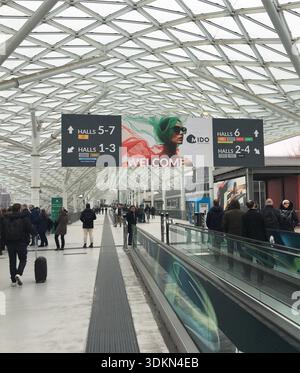 Milan, Italy MIDO 2026 eyewear event at Fieramilano Rho. In the photo ...