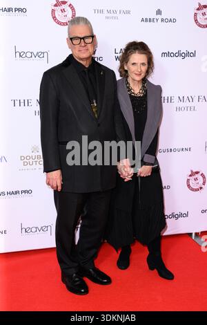 London, UK. 9 February 2026. Mark Kermode, Posy Sterling and Archie ...