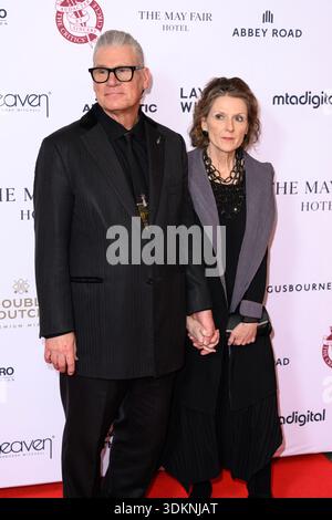 London, UK. 9 February 2026. Mark Kermode, Posy Sterling and Archie ...