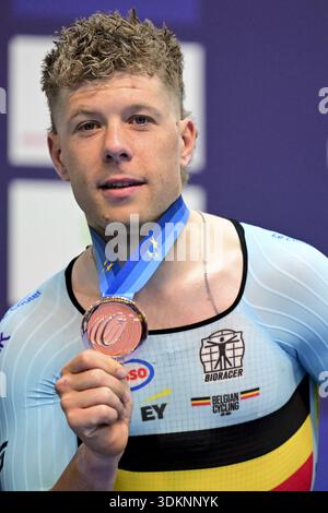 Belgian Jules Hesters pictured in action during the men's Elimination ...