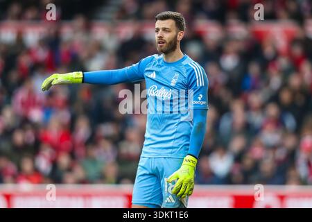 Angus Gunn of Nottingham Forest during the Nottingham Forest v Crystal ...