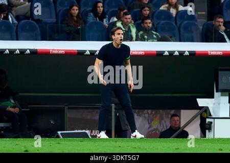 Inigo Perez, head coach of Rayo Vallecano during the Spanish ...