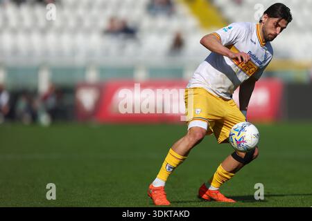 Santiago Pierotti of Us Lecce in action during the Serie A match ...