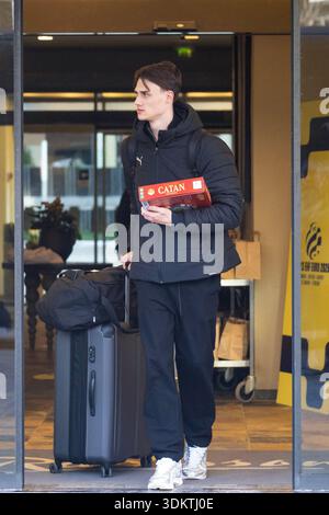 02 February 2026, Denmark, Silkeborg: Julian Köster, Matthes Langhoff ...