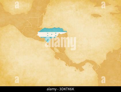 america flag central honduras map atlas map of the world travel graphic ...