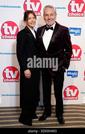 Anne-Marie Conley (left) and Brian Conley attends the TV Choice Awards ...