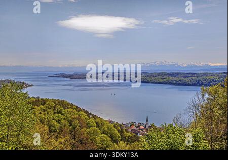 Lake Constance, Swiss Alps with Altmann and Saentis Stock Photo - Alamy