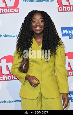 Minah Shannon attends the TV Choice Awards 2026 at London Hilton on ...