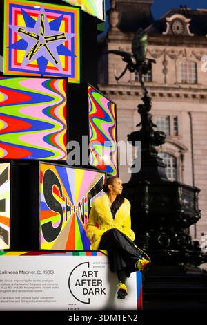 EDITORIAL USE ONLY Artist Lakwena Maciver unveils 'Rise & Shine', a 7 ...