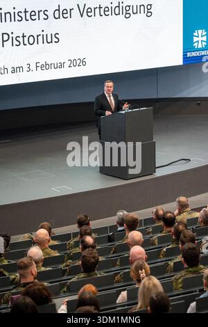 Roth, Germany. 03rd Feb, 2026. Boris Pistorius (SPD), Federal Minister ...