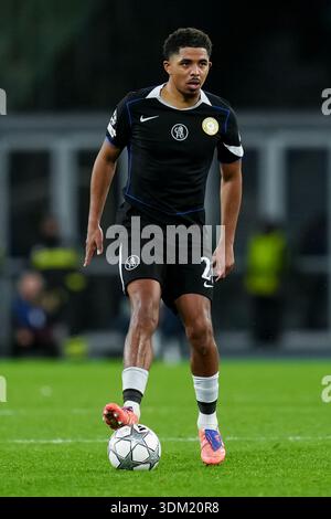 Wesley Fofana of Chelsea FC in action during the UEFA Champions League ...
