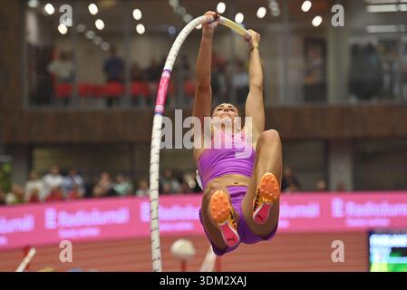 Ostrava, Czech Republic. 03rd Feb, 2026. Bassant Hemida of Egypt wins ...