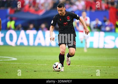 Arber Hoxha of Albania during the EURO 2024, Group B football match ...