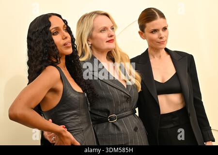 Kerry Washington, Elisabeth Moss and Kate Mara arriving to Apple TV ...