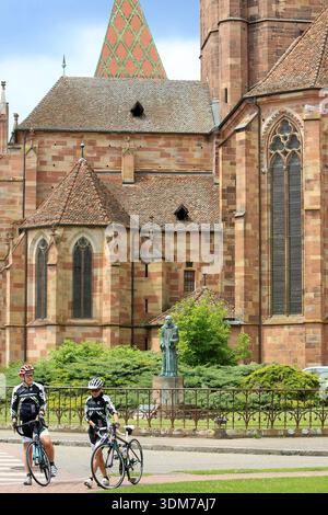 France Bas Rhin Wissembourg Saint Pierre Saint Paul church Stock Photo ...
