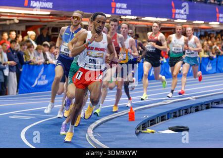 during the 118th Millrose Games at The Armory, Sunday, Feb. 1, 2026, in ...