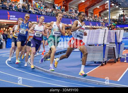 Habtom Samuel (ERI), Ky Robinson(AUS) in the 2 mile during the 118th ...