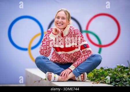 Milan, Italy 20260205. Skate skater Ragne Wiklund during a media ...