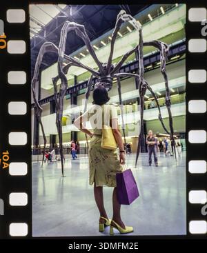 French female artist Louise Bourgeois spider Maman sculpture outside ...