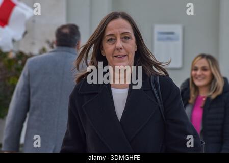 Florence Mayor Sara Funaro arrives at the PD National Conference ...