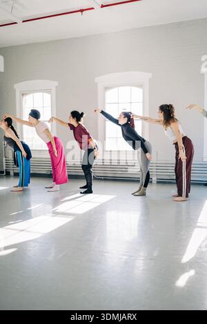Dancers rehearsing choreography Stock Photo - Alamy