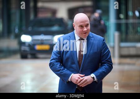 THE HAGUE – Outgoing State Secretary Thierry Aartsen arrives for the ...