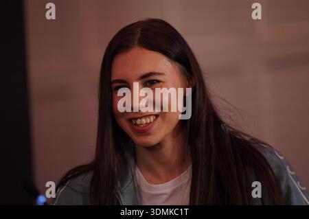 Emma Dolan during a press conference at London Olympia. Picture date ...