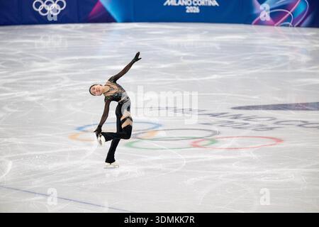 Zhang Ruiyang from China during the Winter Olympic Games, Milano ...