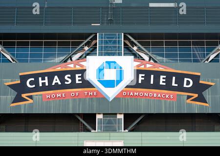 Chase Field Stadium, home of Arizona Diamondbacks Major League Baseball ...