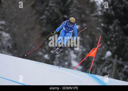 Bormio, Italy 20260206. Dominik Paris from Italy during downhill ...