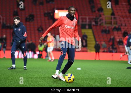 London, England. 6th Feb 2026. Collins Sichenje before the Sky Bet EFL ...
