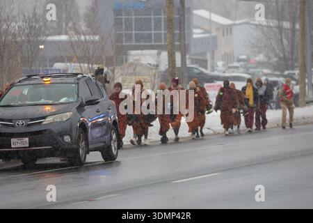 Stafford VA Feb 6: Monks continue their 2,300?mile peace walk through ...