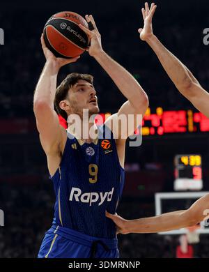 Belgrade, Serbia. 6th Jan, 2026. Crvena Zvezda's Dejan Davidovac during ...