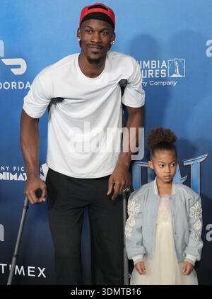 Jimmy Butler arrives at the premiere of "GOAT" on Friday, Feb. 6, 2026 ...