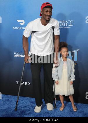 Jimmy Butler arrives at the premiere of "GOAT" on Friday, Feb. 6, 2026 ...