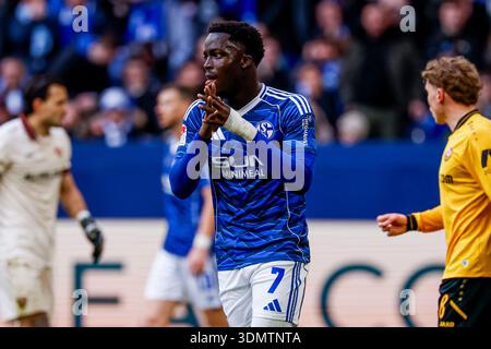 Christian Gomis (Schalke) Gelsenkirchen, February 21, 2026, Football, 2 ...