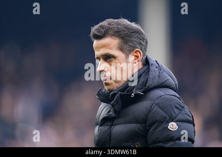 Marco Silva, Manager of Fulham during the Fulham v Everton Premier ...