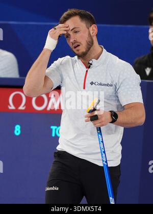 CORTINA, OLYMPICS, MIXED DOUBLES CURLING ITALY-SWEDEN, IN THE PHOTO the ...