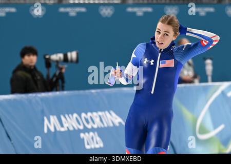 MYERS Greta (USA), during Speed Skating Women's 1500m, at the Olympic ...