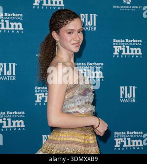 Chloe Coleman arrives at the American Riviera Award ceremony as part of ...