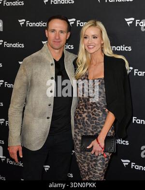 Drew Brees, Brittany Brees attend the 2026 Fanatics Super Bowl Party on ...