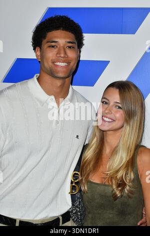 Kyle Hamilton and Reese Damm attend Madden Bowl presented by SUPER BOWL ...