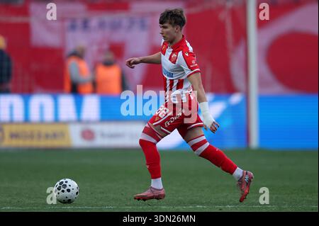 Belgrade, Serbia. 7th Feb, 2026. Crvena Zvezda's supporters Delije ...